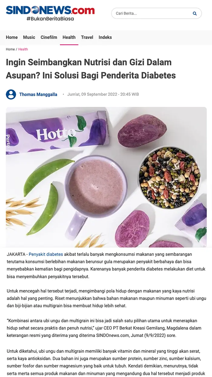 Hotto Purto – Multigrain with Purple Potato